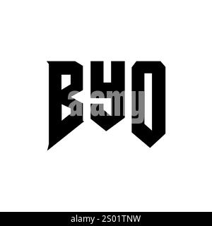 BYO letter logo design for technology company. BYO logo design black ...