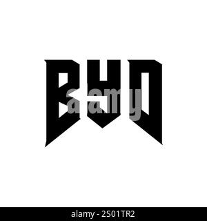 BYD letter logo design for technology company. BYD logo design black ...