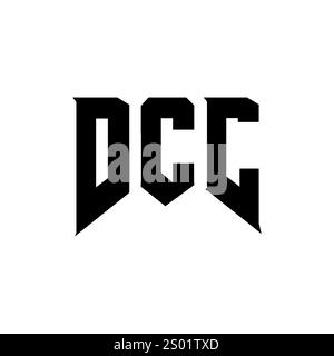 DCC letter logo design for technology company. DCC logo design black ...