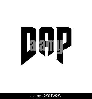 DAP letter logo design for technology company. DAP logo design black ...