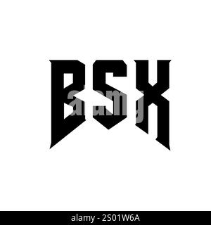 BSX letter logo design for technology company. BSX logo design black ...