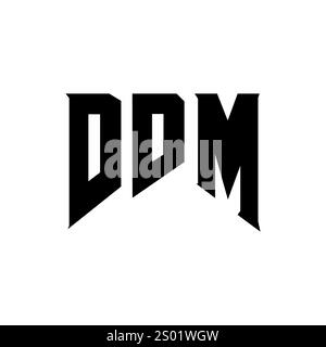 DDM letter logo design for technology company. DDM logo design black ...