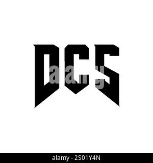 DCS letter logo design for technology company. DCS logo design black ...