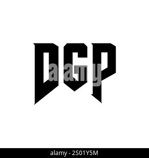 DGP letter logo design for technology company. DGP logo design black ...