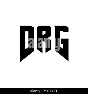 DRG letter logo design for technology company. DRG logo design black ...