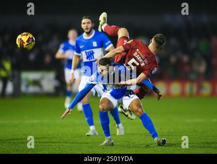 Crawley Town's Charlie Barker and Birmingham City's Keshi Anderson ...