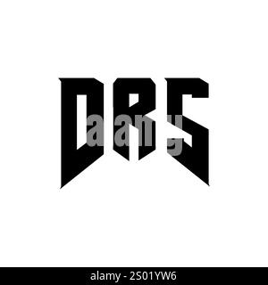 DRS letter logo design for technology company. DRS logo design black ...
