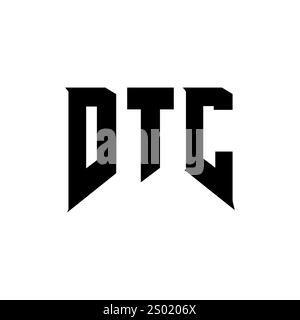 DTC letter logo design for technology company. DTC logo design black ...