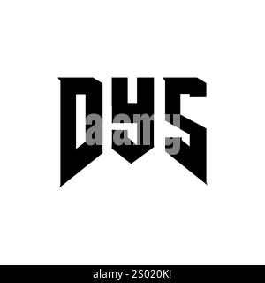 DYS letter logo design for technology company. DYS logo design black ...