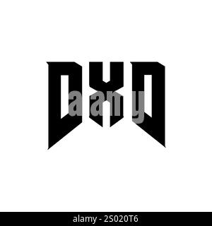 DXD letter logo design for technology company. DXD logo design black ...