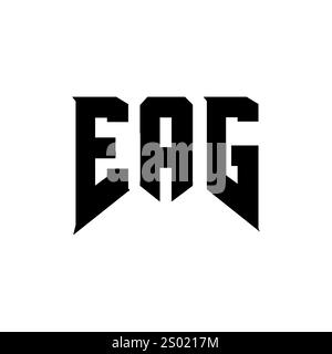 EAG letter logo design for technology company. EAG logo design black ...