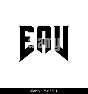 EAV letter logo design for technology company. EAV logo design black ...
