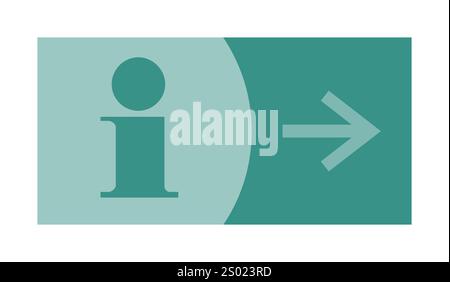Arrow on a colorful pictogram Stock Photo - Alamy