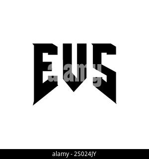 EVS letter logo design for technology company. EVS logo design black ...