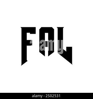 FAL letter logo design for technology company. FAL logo design black ...