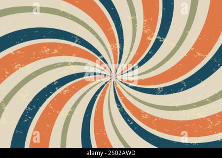 classic vintage retro spiral rays background design Stock Vector Image ...