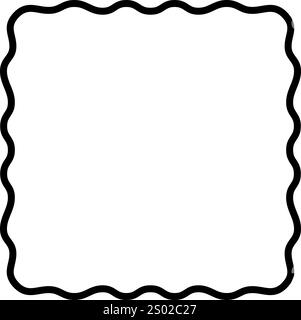 Square frame with scallop edges. Vignette with laced borders for ...