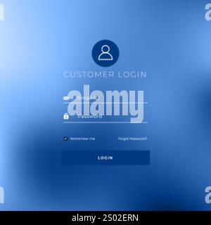 minimal style login page template design Stock Vector Image & Art - Alamy