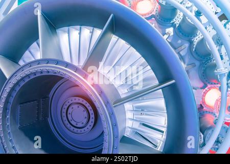 Jet engine, internal structure with hydraulic, aircraft and aerospace ...