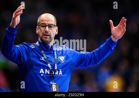 Stuttgart, Germany. 23rd Dec, 2024. Handball: 1st Bundesliga, men, 2024 ...