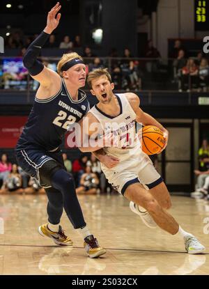 Utah State forward Karson Templin shoots the ball as Colorado State ...