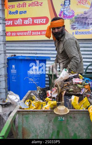 Garbage picker at Panchavati Facility, Karsevak Puram. Ayodhya, UP ...