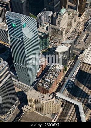 Toronto Canada / Aerial view of the Toronto Dominion Terrace Bank and ...