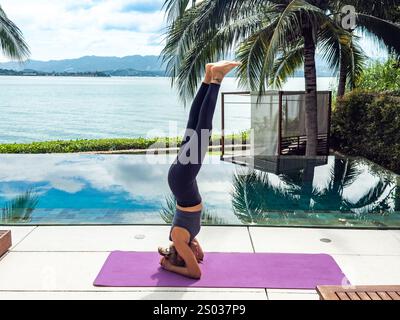 North Samui peninsula views with beach villas, in koh Samui, Thailand ...