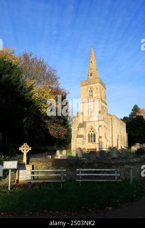 St Mary the Virgin church, Southwick village, Northamptonshire, England ...