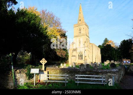 St Mary the Virgin church, Southwick village, Northamptonshire, England ...