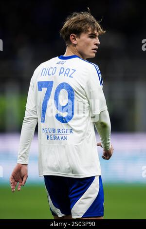 Nico Paz of Como 1907 looks dejected during the Serie A Enilive match ...