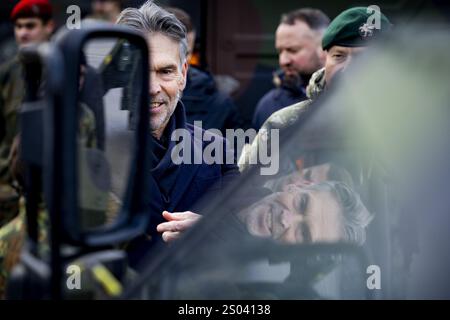 Dutch Prime Minister Dick Schoof with his partner Loes Meurs arriving ...