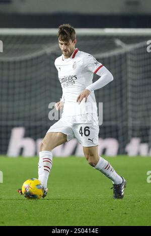 Matteo Gabbia of AC Milan seen in action during Serie A 2025/26 football match between AC Milan ...