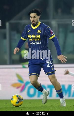 Suat Serdar of Hellas Verona seen in action during a friendly match ...