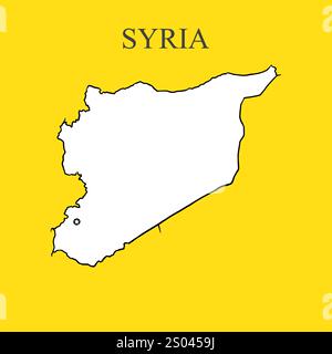 Vintage Map of Syria. Hand drawn. vector Stock Vector Image & Art - Alamy