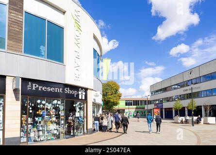Town centre shopping Corby Northamptonshire England Stock Photo - Alamy