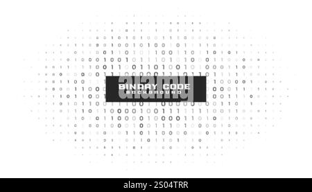 binary code numbers white background design Stock Vector Image & Art - Alamy
