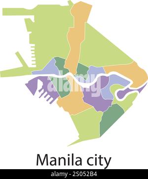 manila city map icon vector illustration symbol design Stock Vector ...