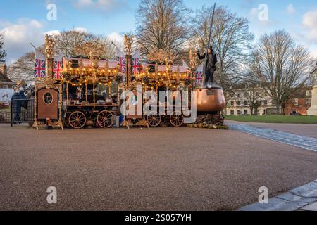 Victorian costermonger style cart for mulled wine at the Winchester ...