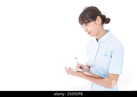 Nurse conducting medical interview Stock Photo - Alamy
