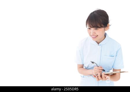 Nurse conducting medical interview Stock Photo - Alamy