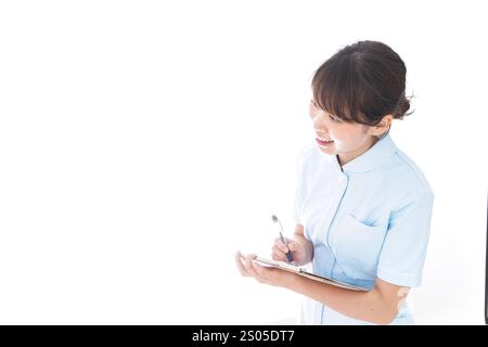 Nurse conducting medical interview Stock Photo - Alamy