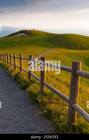 France, Chaines des Puys, Puy-de-Dome (63), summit of the former Puy-de ...