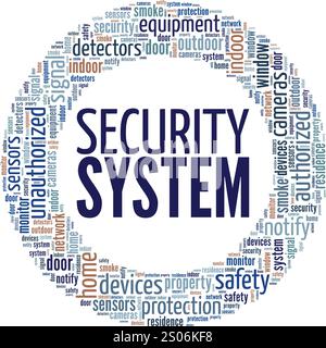 Security System word cloud conceptual design isolated on white ...