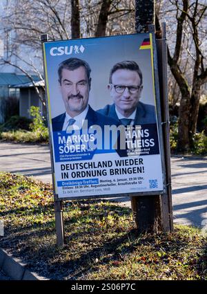 Muenchen GER, Themenbild, Wahlplakate zur Kommunalwahl in Bayern 2026 ...