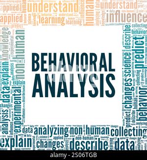 Behavioral Analysis word cloud conceptual design isolated on white ...