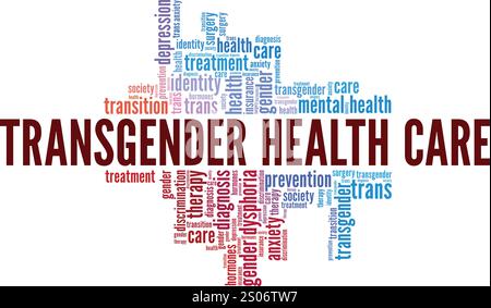Transgender Health Care word cloud conceptual design isolated on white ...