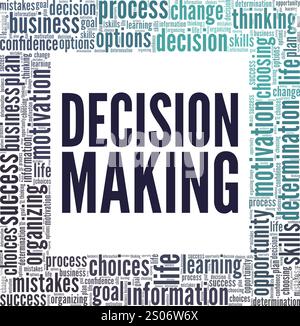 Decision-Making word cloud conceptual design isolated on white ...
