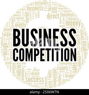 Business Competition word cloud conceptual design isolated on white ...