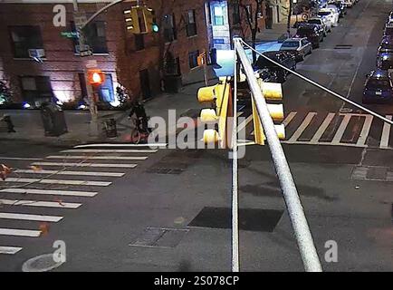 Brian Thompson's shooter suspect in taxi CCTV (Luigi Mangione Stock ...